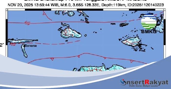 Maluku Dihantam Gempa Bumi Siang Tadi - INSERT RAKYAT